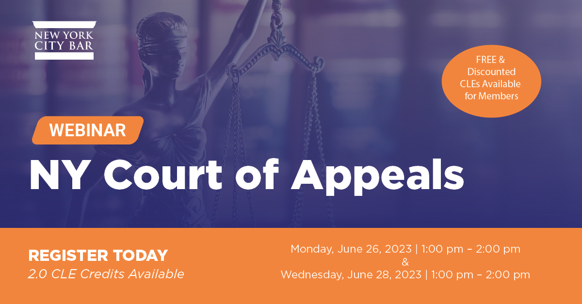 NY Court Of Appeals Round Up